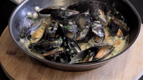 Мидии в сливочном соусе Youtube