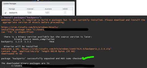 Update Package Backports General Posit Community