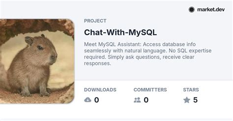 Chat With Mysql Ecosystem Directory Marketdev