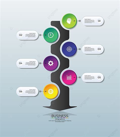 Business Infographic Abstract Background Template Circle Colorful With