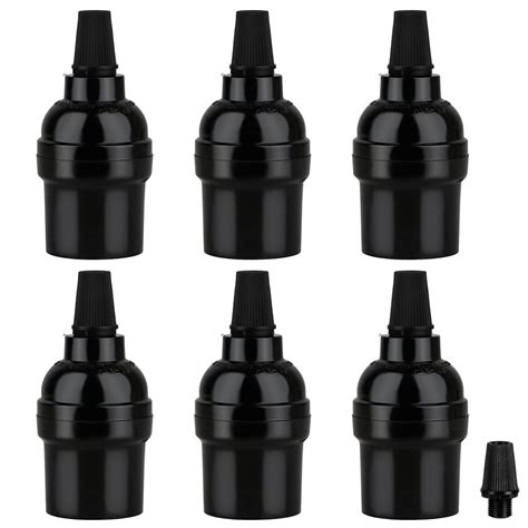 6 Pack Light Socket Replacement Phenolic Medium Base Light Socket E26