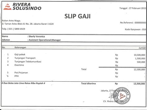 Slip Gaji Excel Wood Scribd Indo