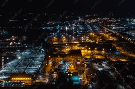Loading And Unloading Of Containers Crane Truck And Special Truck Container Ship Business