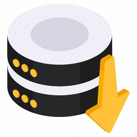 Data Download Save Server Database Datacenter Icon Download On