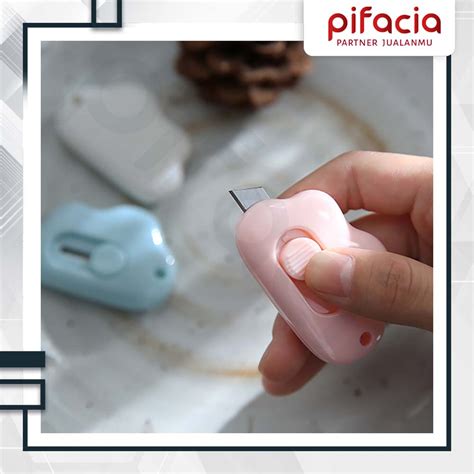 Jual Cutter Pisau Mini Alat Pemotong Kertas Portable Silet Kecil Motif