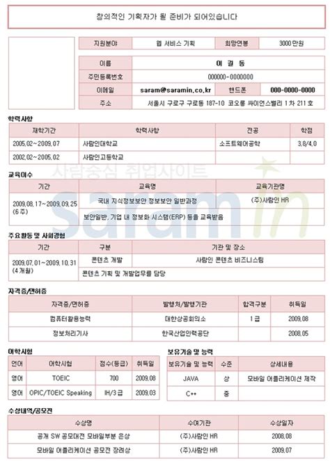 이력서 군대사항 And 자기소개서 군대 경험 살리기 네이버 블로그