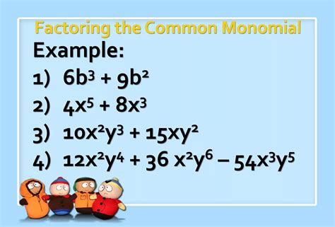 Factoring The Common Monomial Pptx