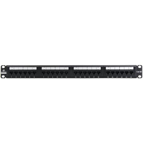 Linkbasic 24 Port Cat5e Rack Mount Patch Panel High Quality Network