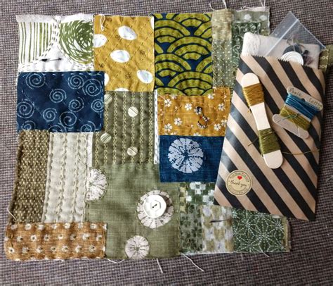 Slow Stitch Kit Collage Kit Journaling Embellishments Boro Collage