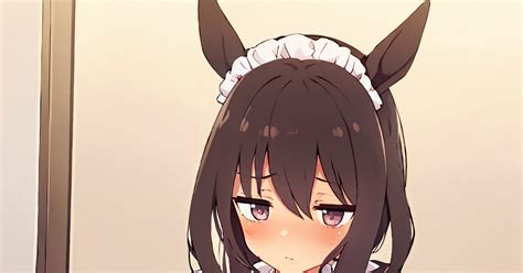 Ai Generated Illustration Uma Musume Pretty Derby Maid メイド アドマイヤベガ1