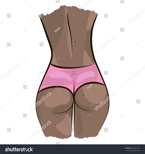 Sexy Womans Bottom Vector Illustration Shutterstock