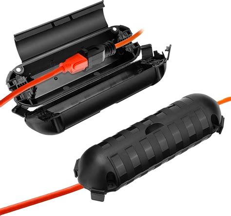 2pcs Schutzbox Für Verlängerungskabel Kabelschutz Außenbereich Steckerschutz Safebox