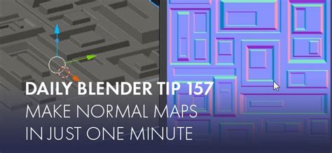 Daily Blender Tip 157 How To Bake Normal Maps In Just One Minute Blendernation