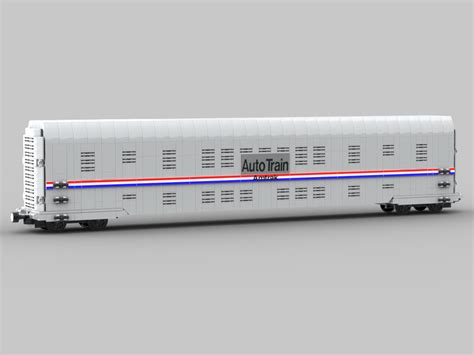 Lego Moc Autorack 148 Scale 8 Wide By Redbrickcaboose Rebrickable
