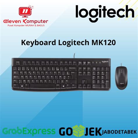 Jual Keyboard Mouse Logitech Mk120 Desktop Usb K120 Shopee Indonesia