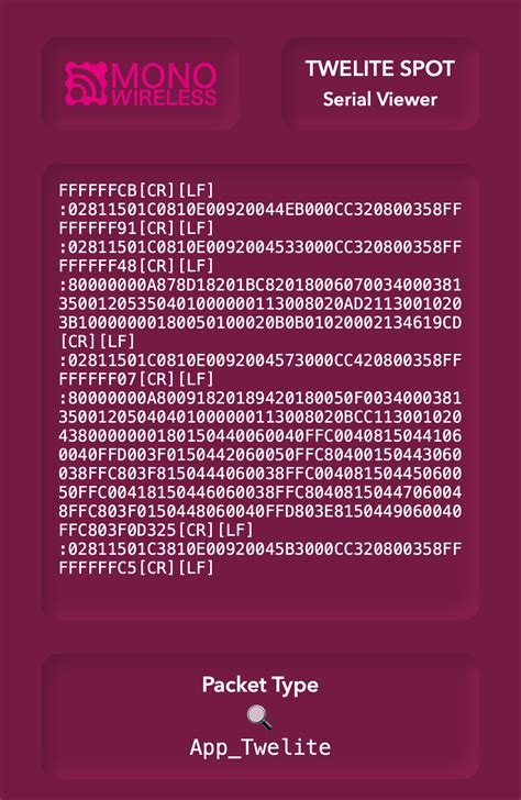 導入済みアプリケーションの概要 Twelite Spot Esp32 マニュアル