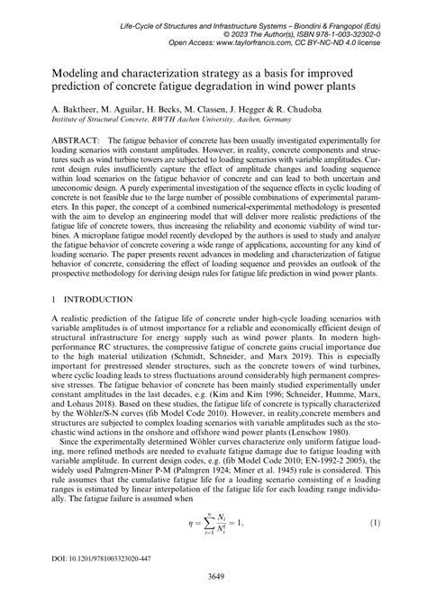 Pdf Modeling And Characterization Strategy As A Basis For Improved Prediction Of Concrete
