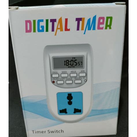 Jual Stop Kontak Timer Digital Analog Timer Colok Stop Kontak Colok Pengatur Waktu Shopee