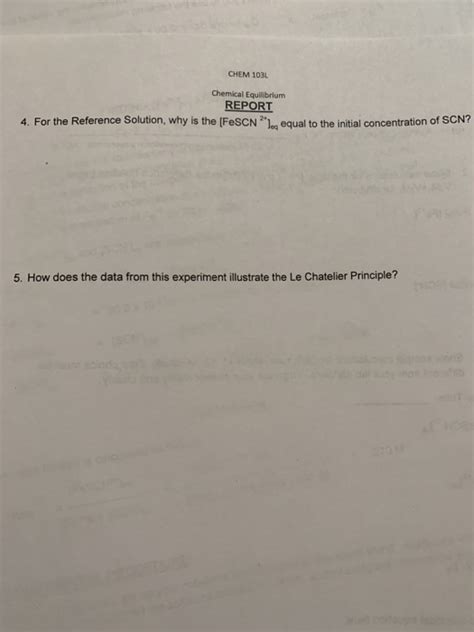 Chemical Report Date Name Lab Partner Use Proper