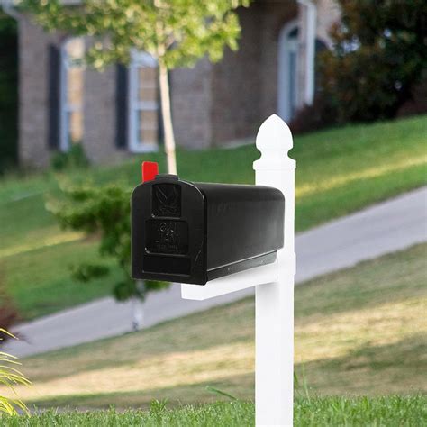 Jasodi Medium Capacity Plastic Post Mount Mailbox Black Wayfair