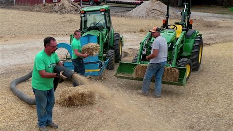 Straw Chopper Blower Makes Quick Work After Seeding Huge Lot Youtube
