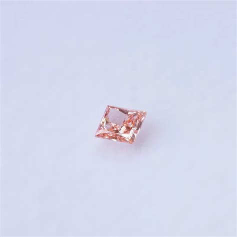 Pink Color 0 252ct Princess Shape Hpht Lab Grown Diamond Supplier