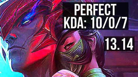 YONE Vs AKALI MID 10 0 7 66 Winrate Legendary KR Master 13