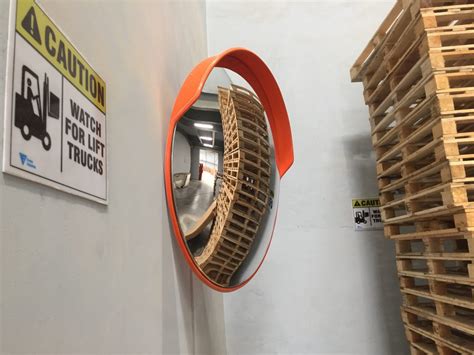 80cm Convex Mirror Es W80 {orange Frame