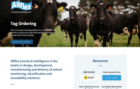 Allflex Retailer Ordering System Allflex Livestock Intelligence New