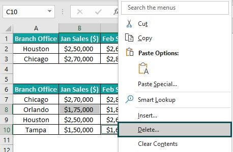 Delete Row Shortcut In Excel Examples How To Do