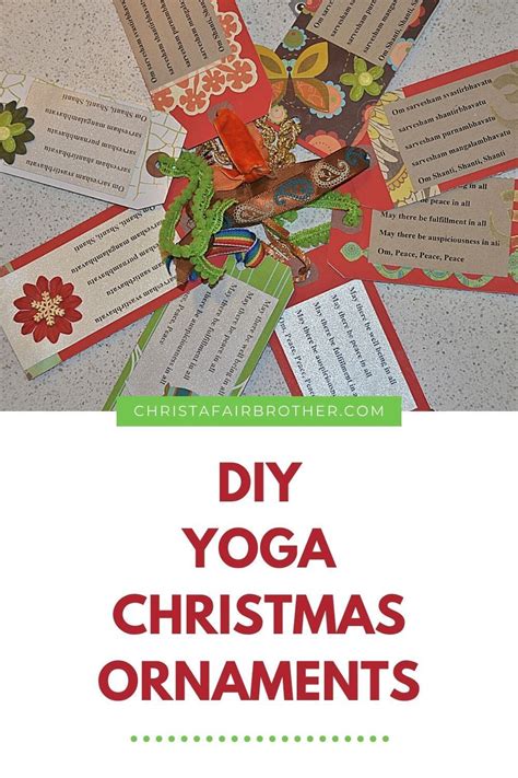 Diy Yoga Christmas Ornaments Yoga Christmas Diy Christmas Tree