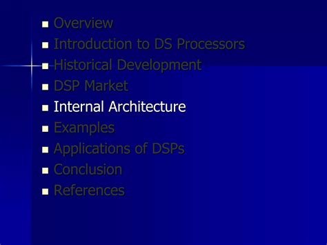 Digital Signal Processors DSP S PPTX