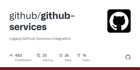 Github Github Github Services Legacy Github Services Integration