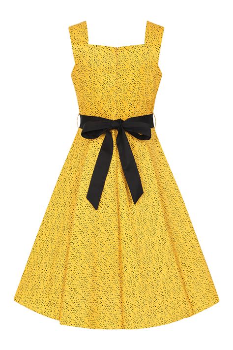 Patricia Polka Dot Swing Dress Hearts And Roses London