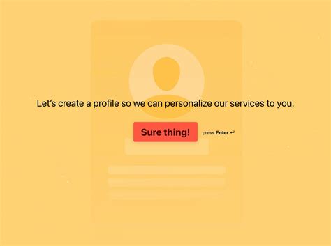 Customer Profile Form Typeform Template