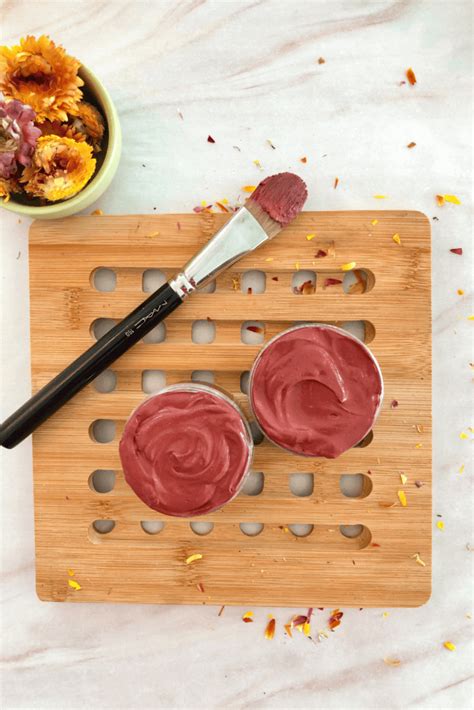 Homemade Pink Clay Face Mask For Brighter Glowing Skin