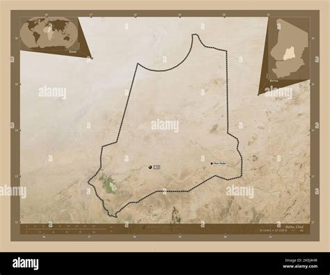 Batha Région Du Tchad Carte Satellite Basse Résolution Lieux Et Noms