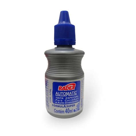 Tinta para Carimbo Automático Automatic Radex Azul
