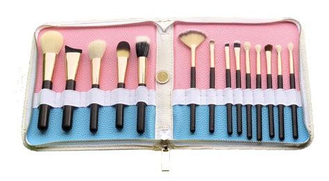Kit 14 Set Brochas Y Pinceles Premium Maquillaje Con Estuche Ivitop