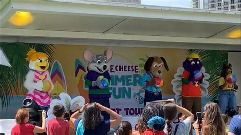Chuck E Cheese Live Summer Of Fun Concert Tour Bayfront Park Miami Fl