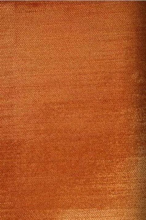 Burnt Orange Velvet Upholstery Fabric By The Yard Burnt Orange Velvet