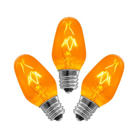 Orange Light Bulb