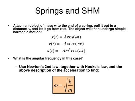 Introduction To Simple Harmonic Motion Powerpoint Slides Learnpick