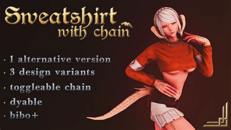 Sweatshirt The Glamour Dresser Final Fantasy Xiv Mods And More