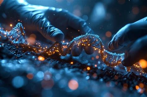 Premium Ai Image Dna Genetic Engineering Biotechnology With