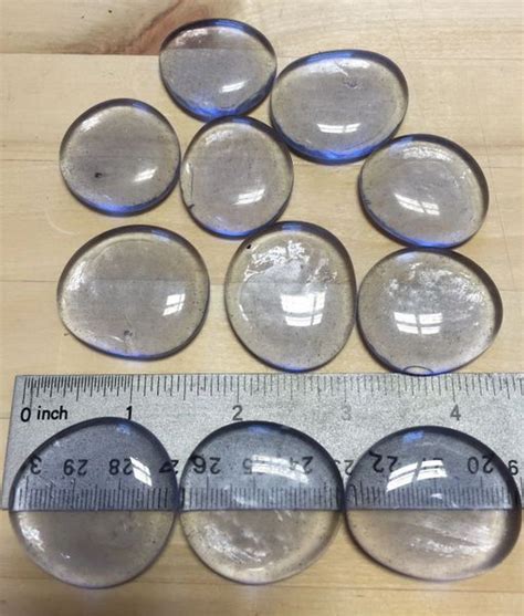 Lg Light Blue Glass Gems Nuggets Pebbles Mosaic Tiles Sun And Moon