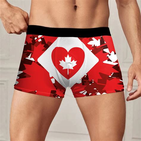 Lrjteng Mens Underwear Breathable Trend Novel Digital 3d Printed