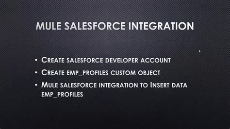 Mulesoft Mule Esb 4 Session 47 Mule Salesforce Setup Salesforce