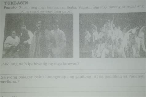Suriin Ang Mga Larawan Sa Ibaba Ano Ang Nais Ipahiwatig Ng Mga Larawan Sa Iyong Palagay