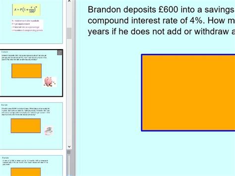 Compound Percentages Full Lesson Gcse Maths Interest And Depreciation